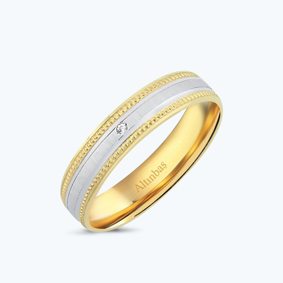 Damen Gold Trauring D051-W | Altınbaş