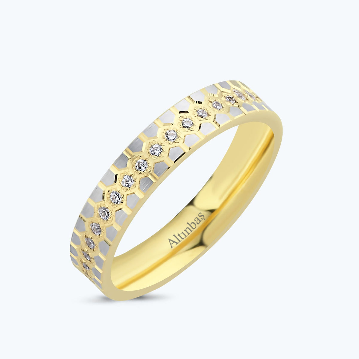 Damen Gold Trauring D058-W | Altınbaş