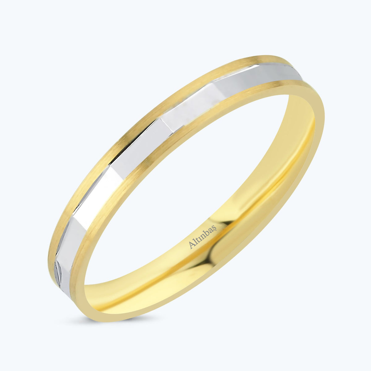 Damen Gold Trauring D064-W | Altınbaş