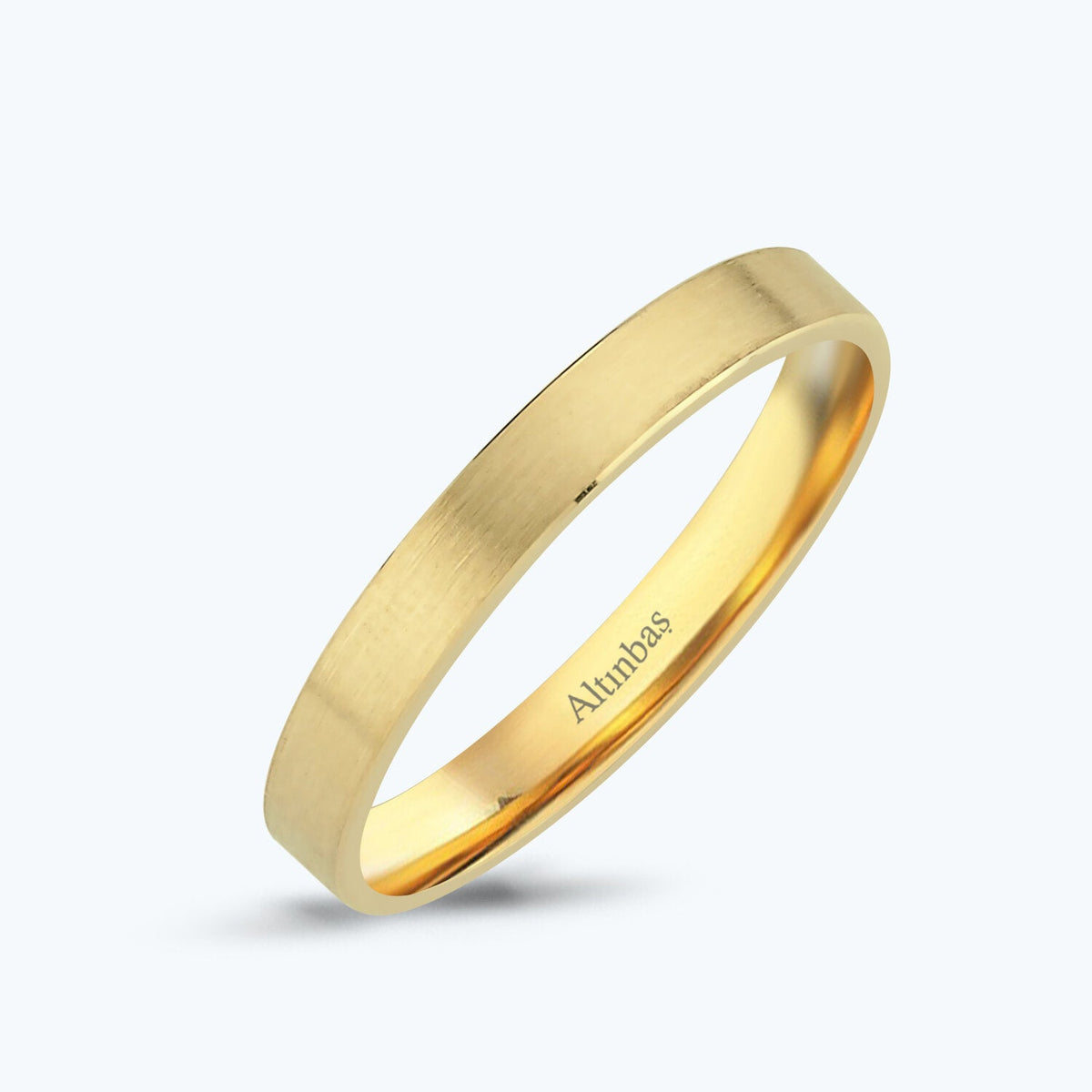 Herren Gold Trauring D088-M | Altınbaş